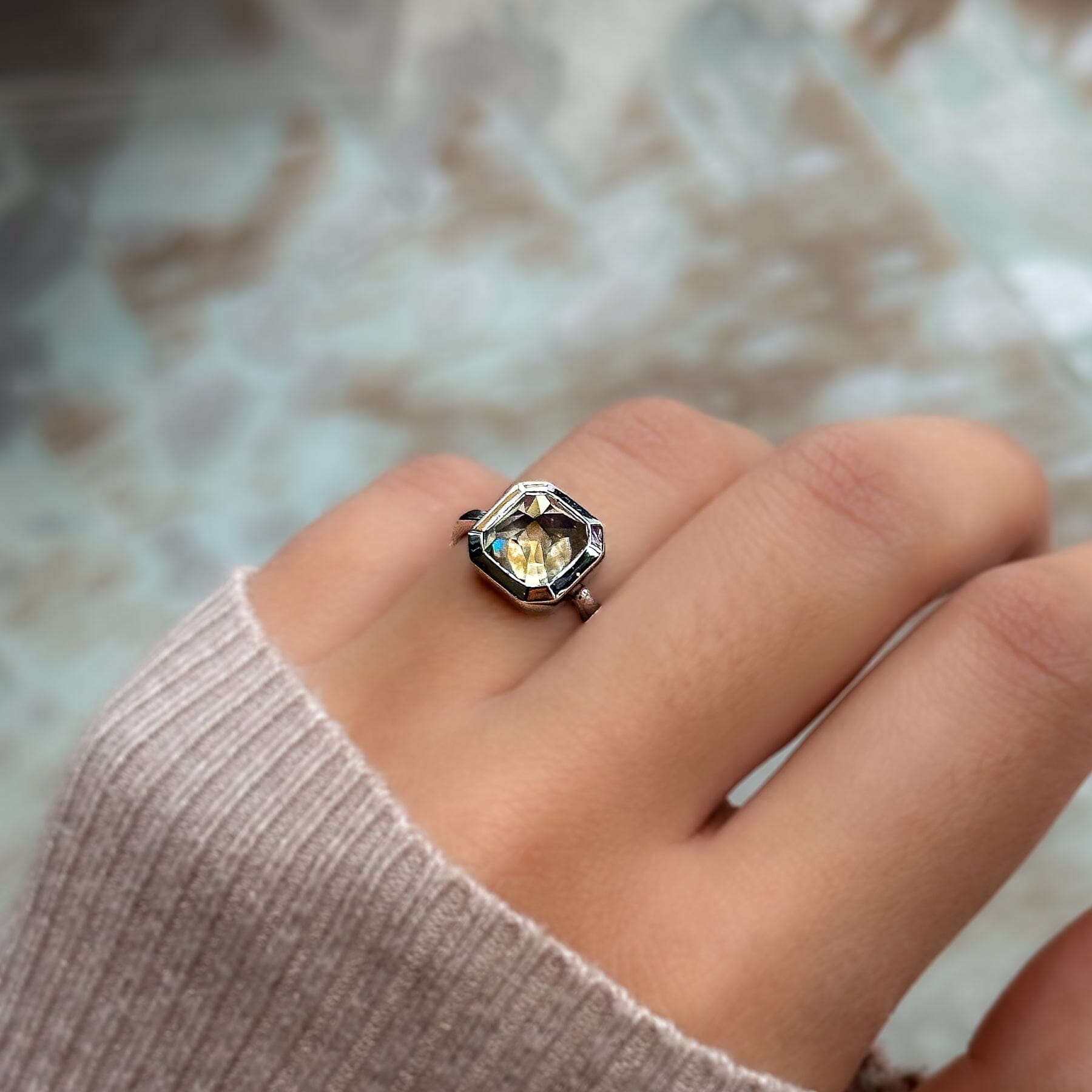 Grey Diamond Ring | Unique Bridal Rings NYC